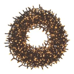 1500 LED Indoor & Outdoor Warm White String Christmas Lights - Screwfix