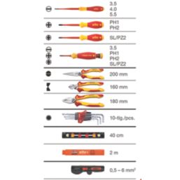 Wiha VDE Tool Set with Backpack 27 Pieces - Screwfix