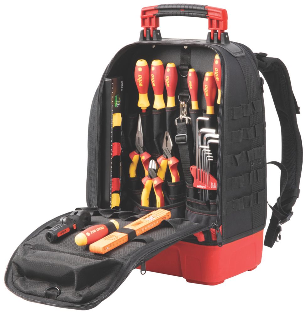 Wiha VDE Tool Set with Backpack 27 Pieces - Screwfix