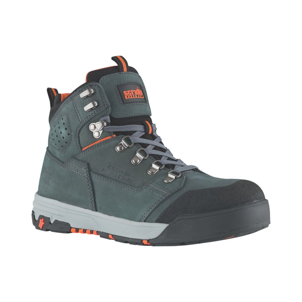 Scruffs Hydra Size 11 Teal Waterproof Safety Boots - Screwfix