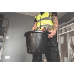 Red Gorilla Polyethylene Bucket Black 15Ltr - Screwfix