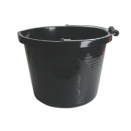 Red Gorilla Polyethylene Bucket Black 15Ltr - Screwfix