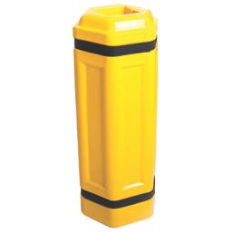 Addgards CP100 Slimline Column Protector Yellow/Black 430mm x 100mm - Screwfix