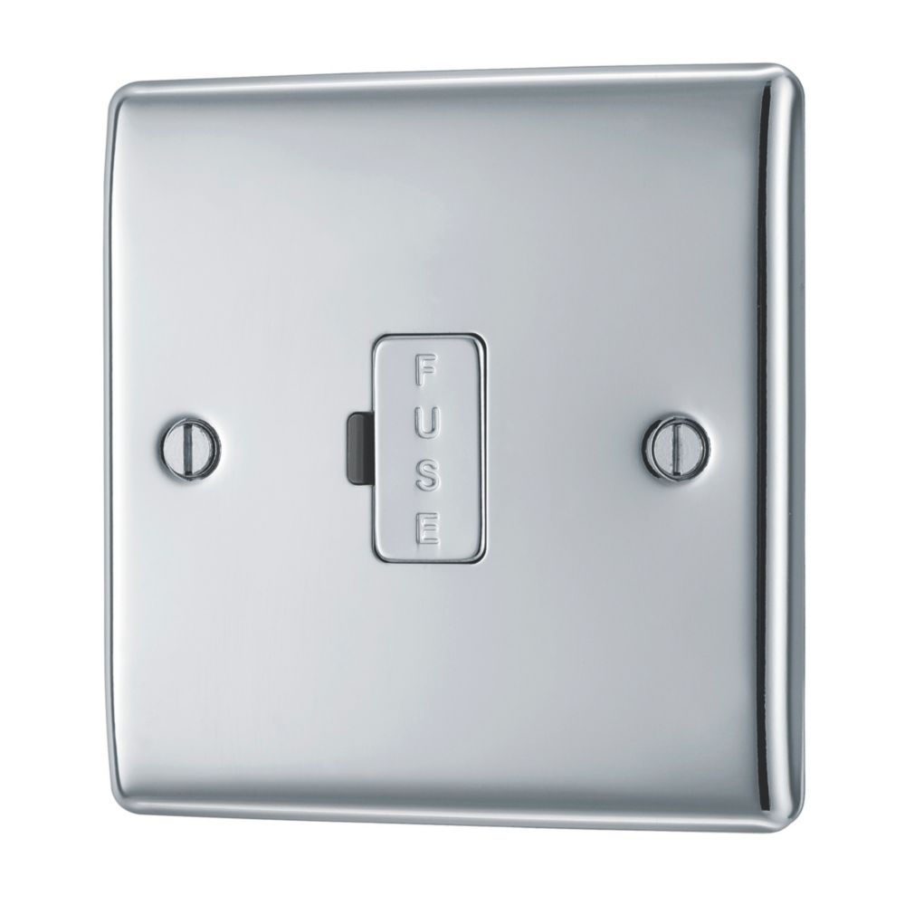 British General Nexus Metal 13A Unswitched Fused Spur Polished Chrome ...