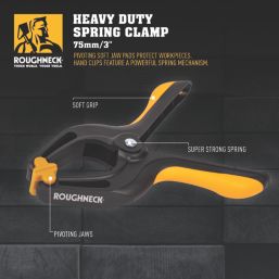 Roughneck Spring Clamp 3" (75mm) - Screwfix
