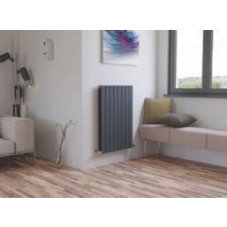Ximax 900mm x 595mm 2829BTU Anthracite Vertical Designer Radiator ...