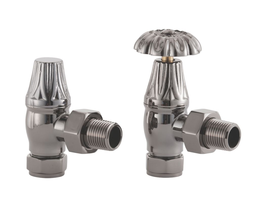 Arroll UK-10 15mm x 1/2" Black Nickel Angled & L/S Traditional Manual ...