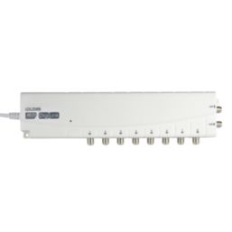 Labgear LDL208B 8-Way Aerial Amplifier with Bypass - Screwfix