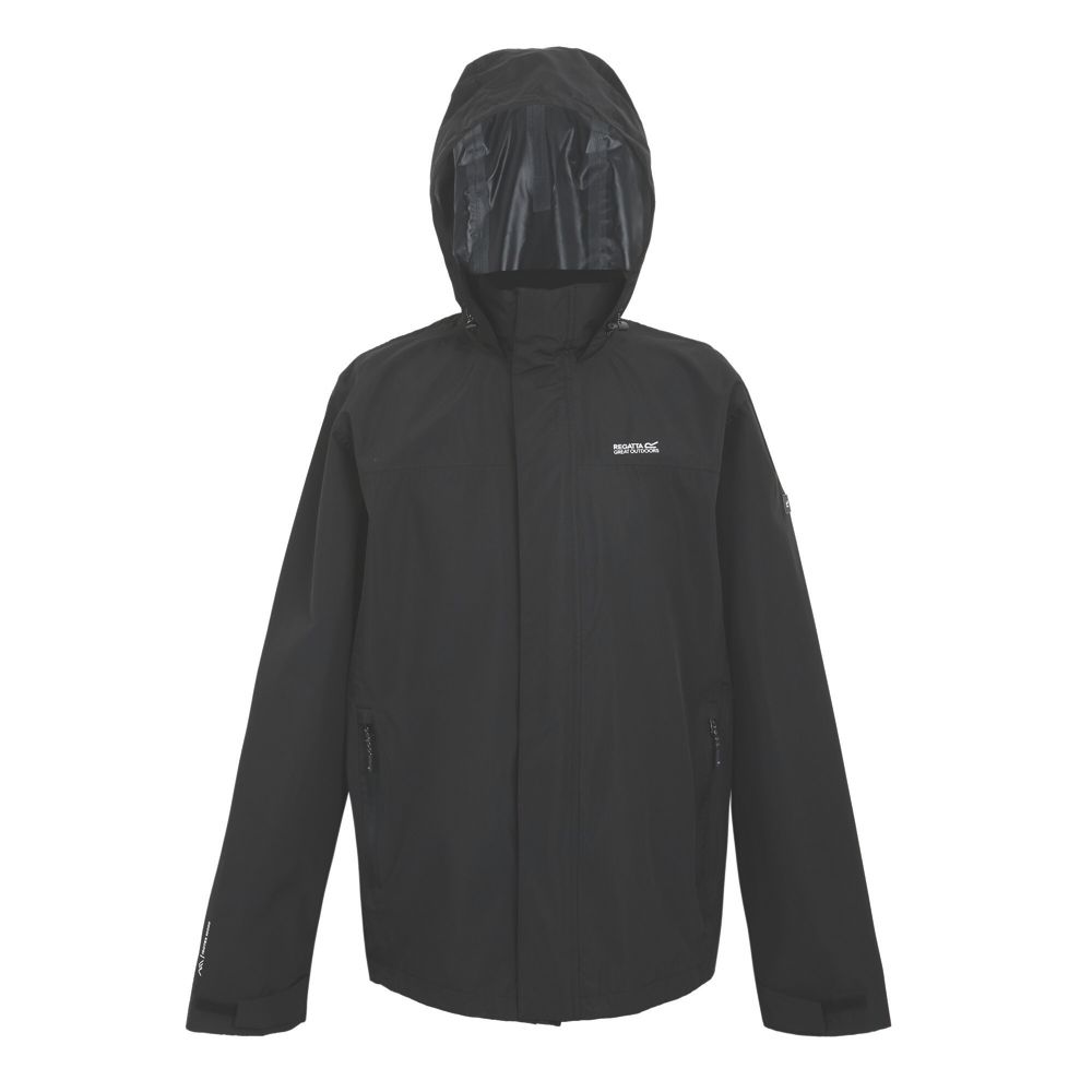 Regatta Matt II 100% Waterproof Jacket Black Medium Size 40" Chest ...