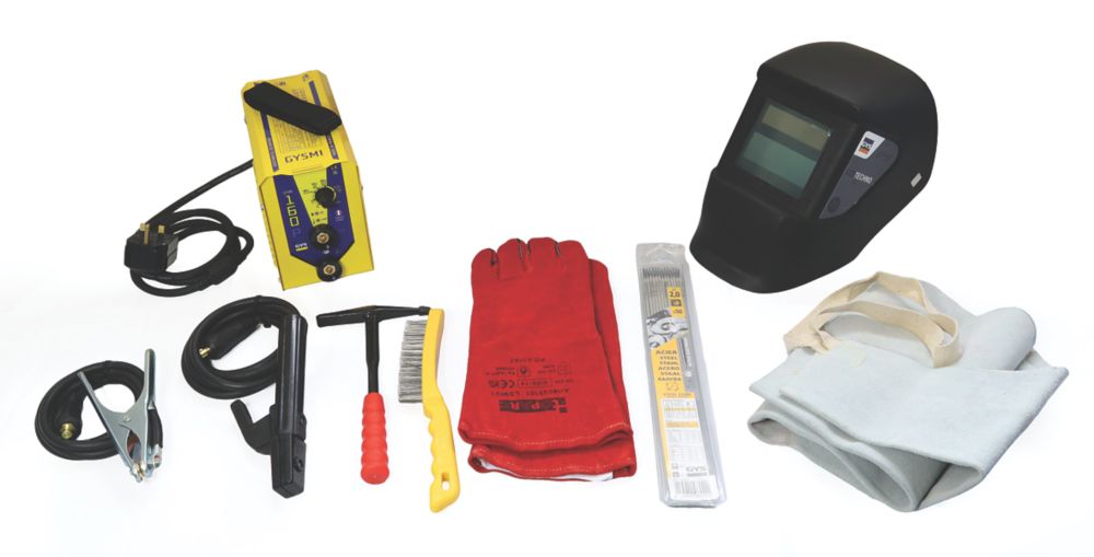 Gys 013360 GYSMI 160P 160A MMA ARC Welder Ready to Weld Pack 240V - Screwfix