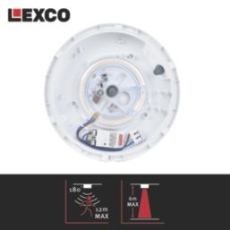 Lexco Pegasi Outdoor Round LED Bulkhead Light With Microwave Sensor ...