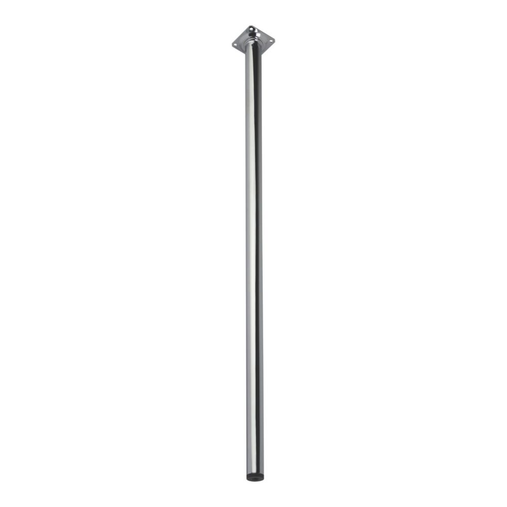 Essentials Table Leg Silver 700mm - Screwfix