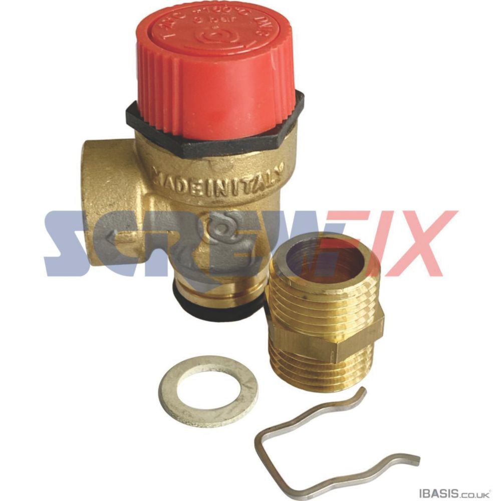 Baxi 7694095 3Bar Assembly Safety Valve - Screwfix