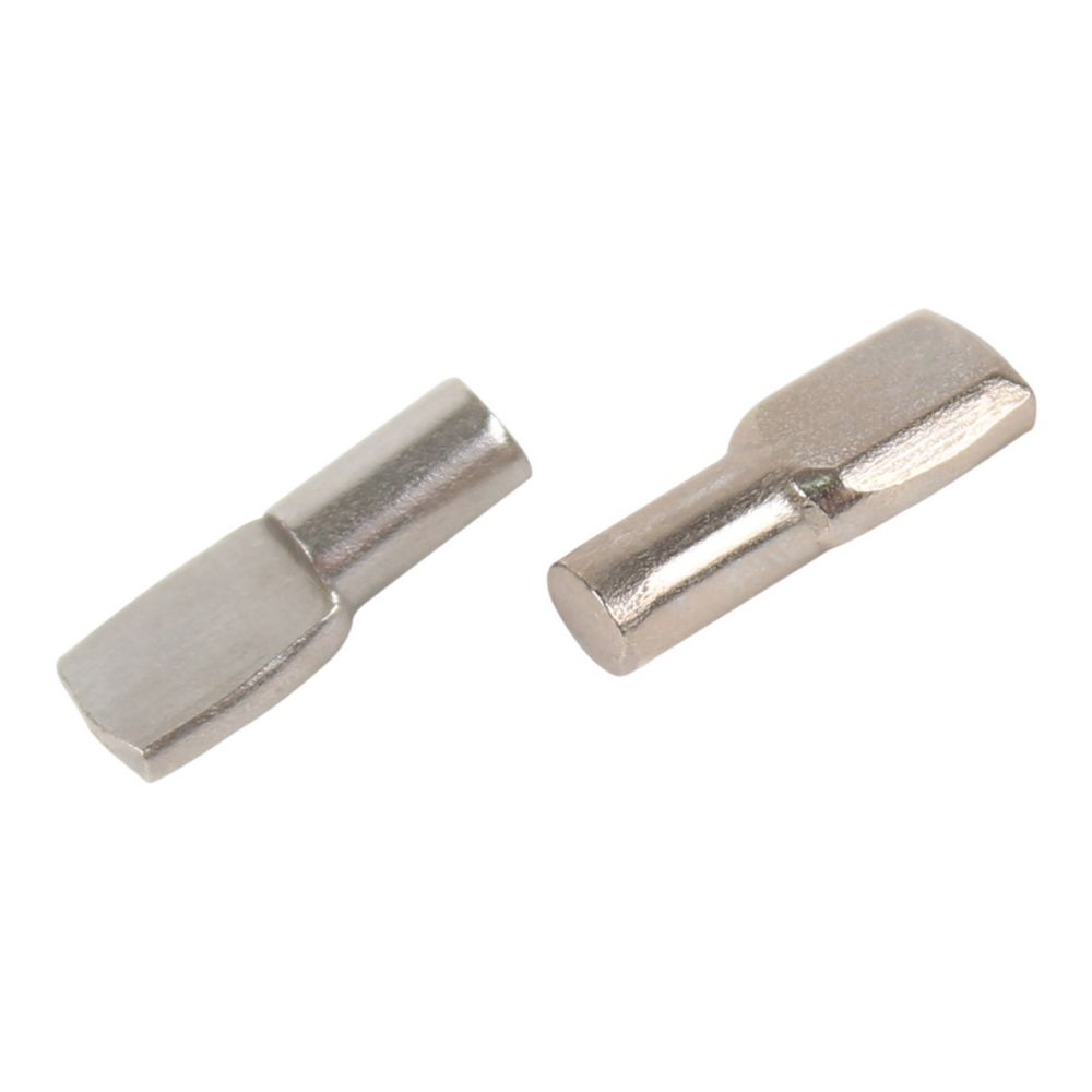 Essentials MDF Flat Shelf Supports Silver 20 Pack - Screwfix