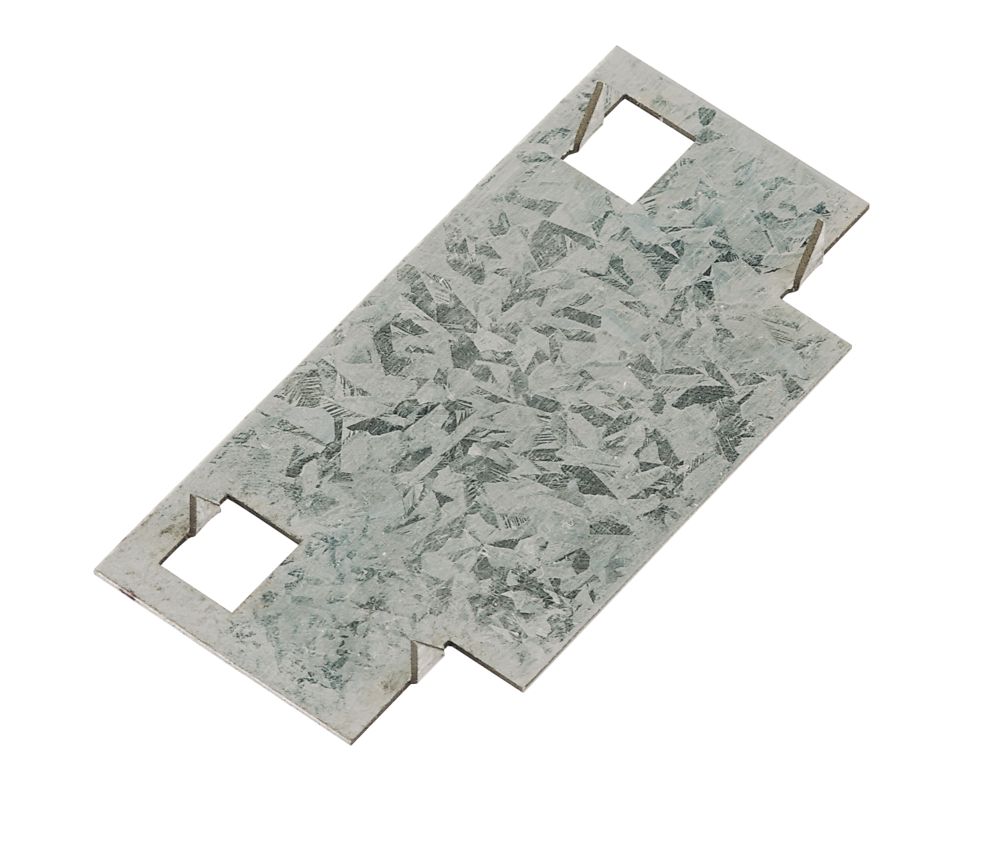 Sabrefix Protecta Safe Plate Galvanised 90mm x 45mm 20 Pack - Screwfix