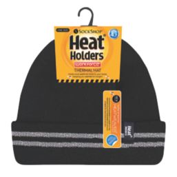 SockShop Heat Holders Thermal Hat Black - Screwfix