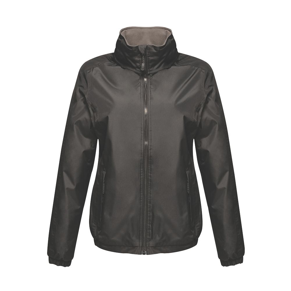Regatta Dover Womens Fleece-Lined Waterproof Jacket Black Size 20 ...