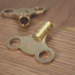 Faithfull Brass Radiator Keys 2 Pack - Screwfix