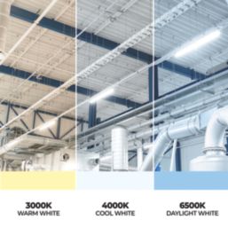 Luceco Climate Essence Single 4ft LED Batten 20-40W 2400/4800lm 220 ...