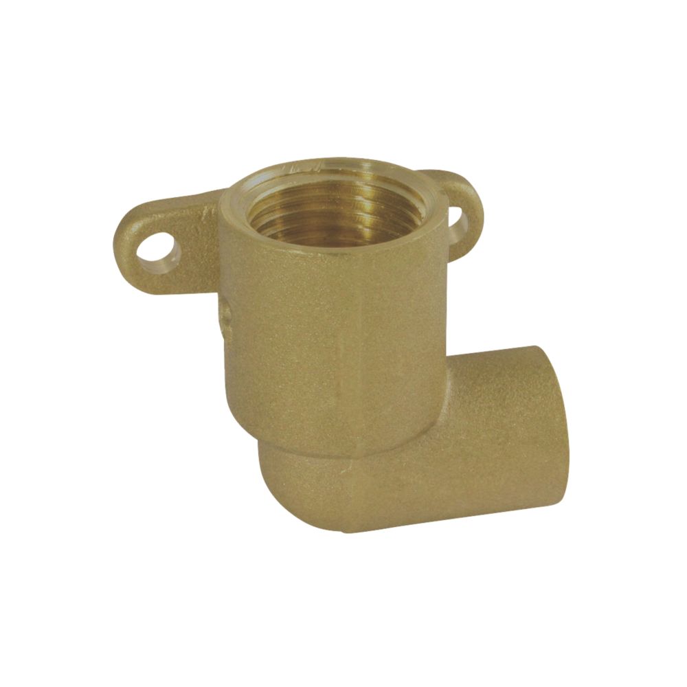 Essentials Angled Wall Plate Adaptor 15mm x 1/2" - Screwfix