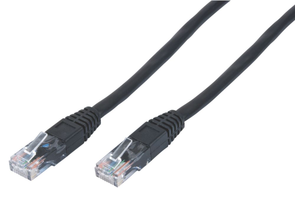 Philex Black Unshielded RJ45 Cat 6 Ethernet Cable 5m | Patch Leads ...