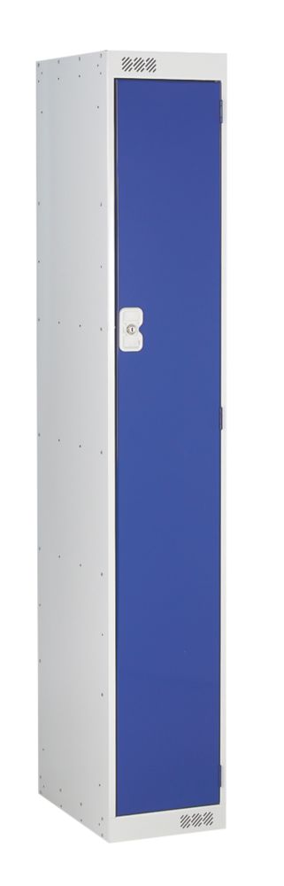LinkLockers Security Locker 1800mm x 300mm Blue - Screwfix
