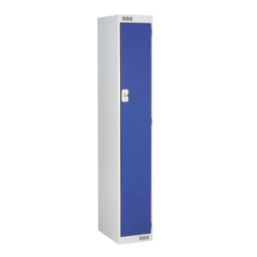 LinkLockers Security Locker 1800mm x 300mm Blue - Screwfix