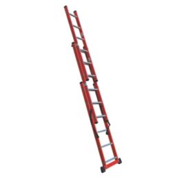 Lyte 3-Section 3-Way Fibreglass Combination Ladder 3.28m - Screwfix