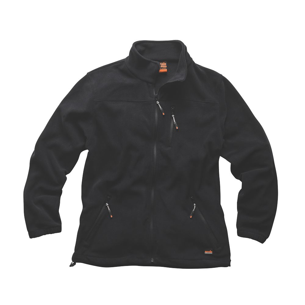 Scruffs Worker Fleece Black Medium 44" Chest | Work Fleeces | Screwfix.com