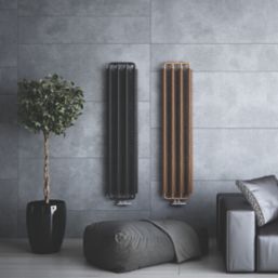 Terma Ribbon V 1720mm x 390mm 2974BTU Copper Vertical Designer Radiator ...