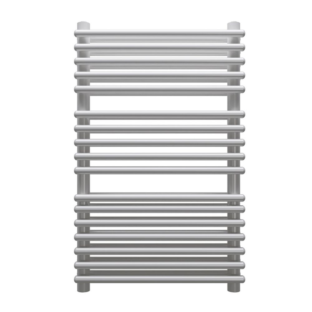 Towelrads 800mm x 500mm 2044BTU Silver Flat Designer Towel Radiator ...