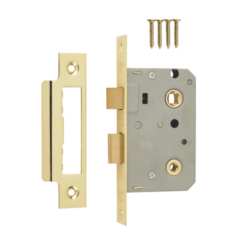 ERA Brass Bathroom Lock 64mm Case - 44mm Backset | Mortice Locks ...