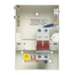 Wylex 4-Module 2-Way Part-Populated Main Switch Consumer Unit - Screwfix