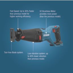 Erbauer ERI1089RSP 18V Li-Ion EXT Brushless Cordless Reciprocating Saw ...