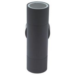4lite Outdoor GU10 Up/Down Wall Light Graphite - Screwfix