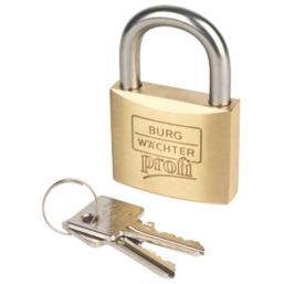Burg-Wachter Brass Keyed Alike Water-Resistant Padlocks 50mm 10 Pack ...