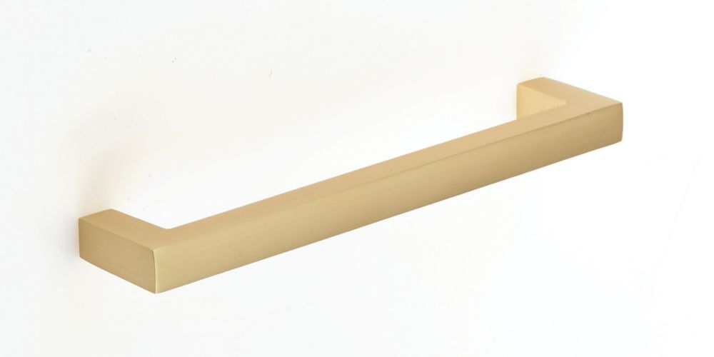 Select HA4019C Handle - Square Bar Brushed Brass 136mm 2 Pack - Screwfix