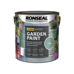 Ronseal 2.5Ltr Sage Matt Garden Paint - Screwfix