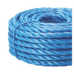 Essentials Twisted Rope Blue 10mm x 20m - Screwfix