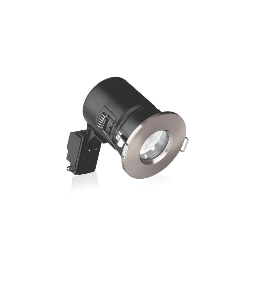 Aurora EFD Fixed Fire Rated LED Downlight Satin Nickel 5W 520lm ...