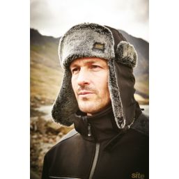 Site Trapper Hat Black - Screwfix