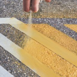 Fortress Trade 750ml Yellow Matt Line Marking Spray Paint - Screwfix