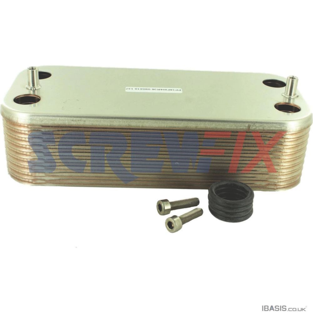 Ideal Heating 175419 35Kw Plate Heat Exchanger Kit - Screwfix