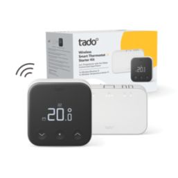Tado X Wireless Heating & Hot Water Boiler Programmer & Smart Thermostat Starter Kit White ...