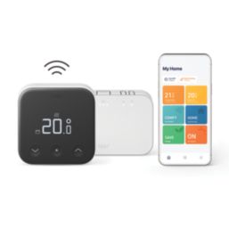 Tado X Wireless Heating & Hot Water Boiler Programmer & Smart Thermostat Starter Kit White ...