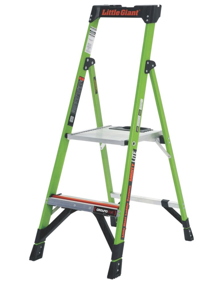 Little Giant Fibreglass 0.56m 2 Step Platform Step Ladder - Screwfix