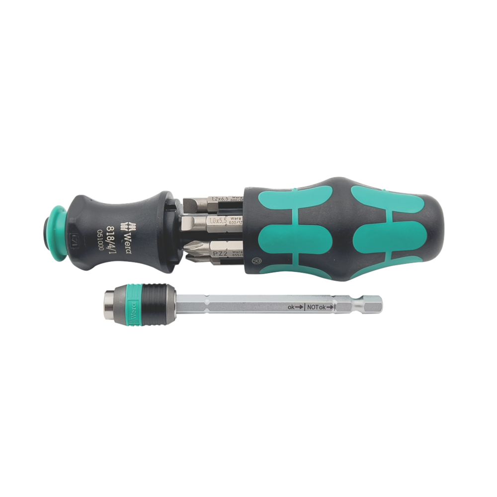 Wera Kraftform Kompakt 20 A Interchangeable Screwdriver Set 7 Pieces ...