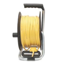 Stanley 13A 4-Gang 50m Cable Reel + 2.1A 2-Outlet Type A USB Charger ...
