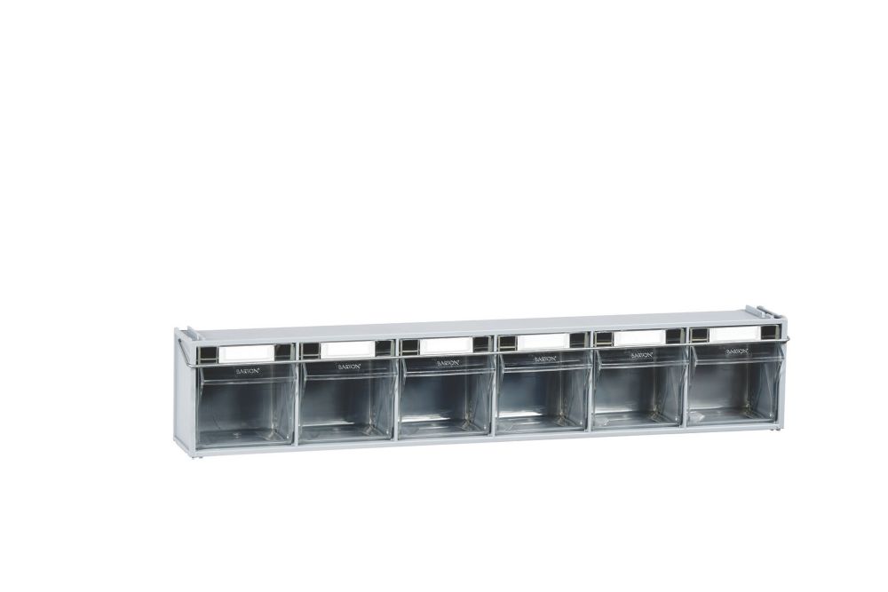 Barton Retaining Bar for Clearbox Storage System 133mm x 4mm - Screwfix