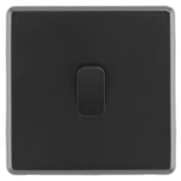 Arlec 10A 1-Gang 2-Way Light Switch Black - Screwfix